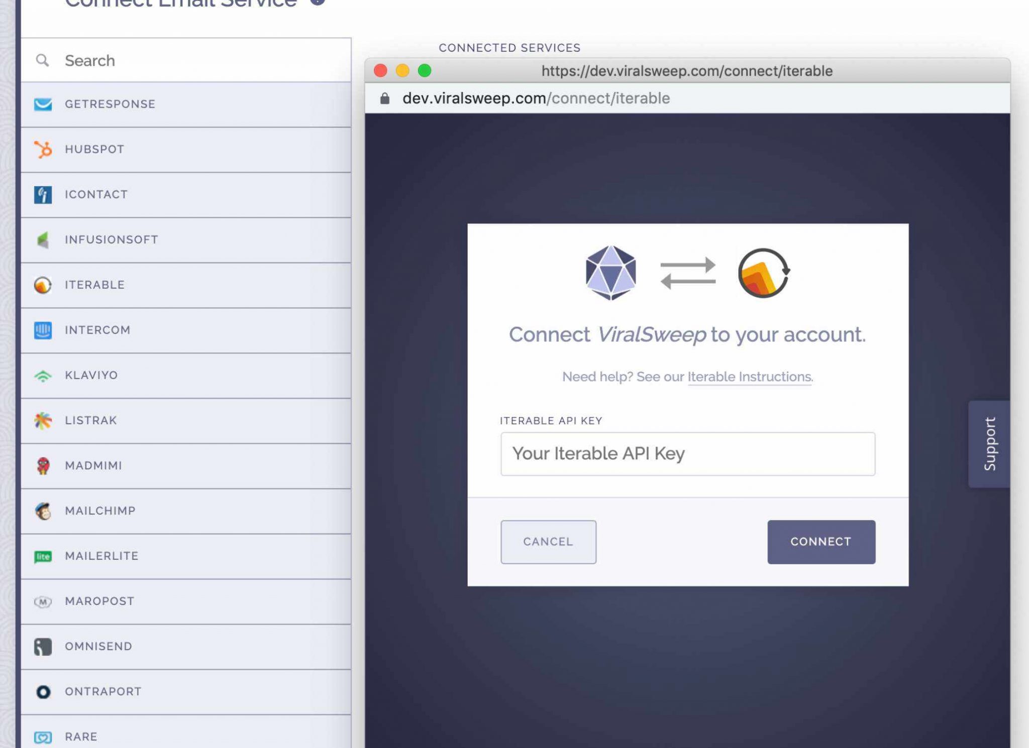 Iterable Integration with ViralSweep - ViralSweep