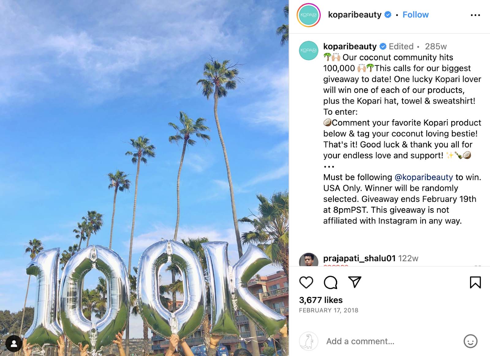 Examples of Social Media Giveaway Posts - ViralSweep