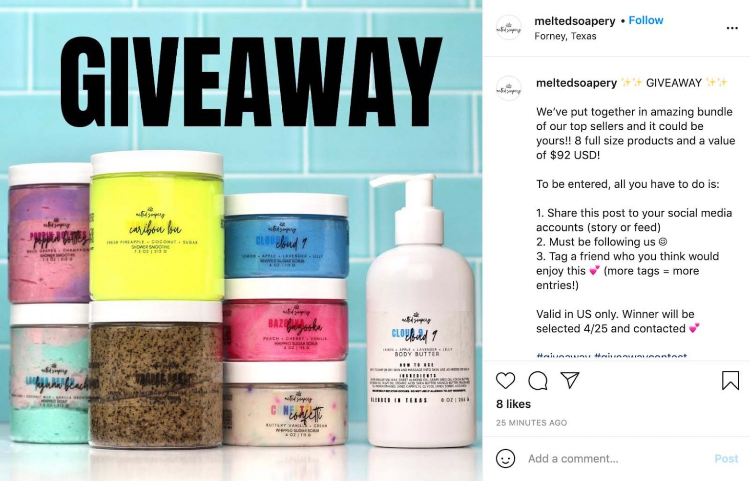 Examples of Social Media Giveaway Posts - ViralSweep