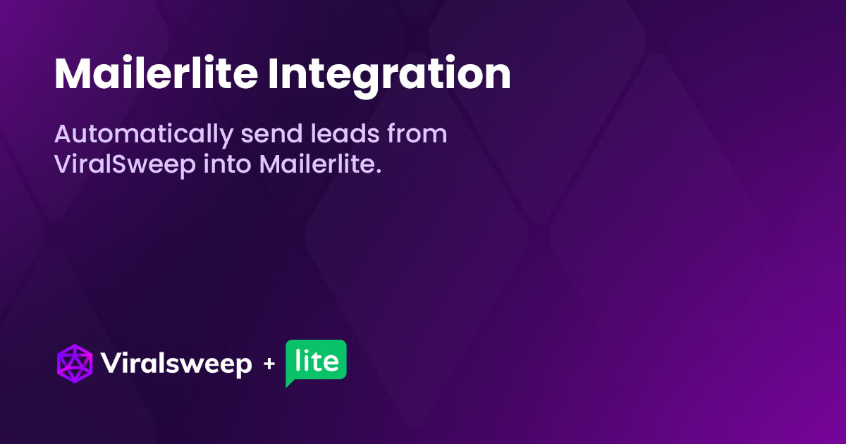 Mailerlite Integration - Viralsweep