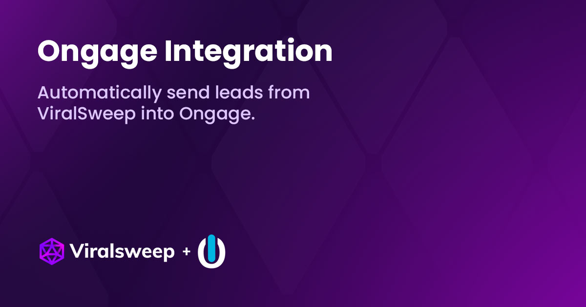 Ongage Integration - Viralsweep